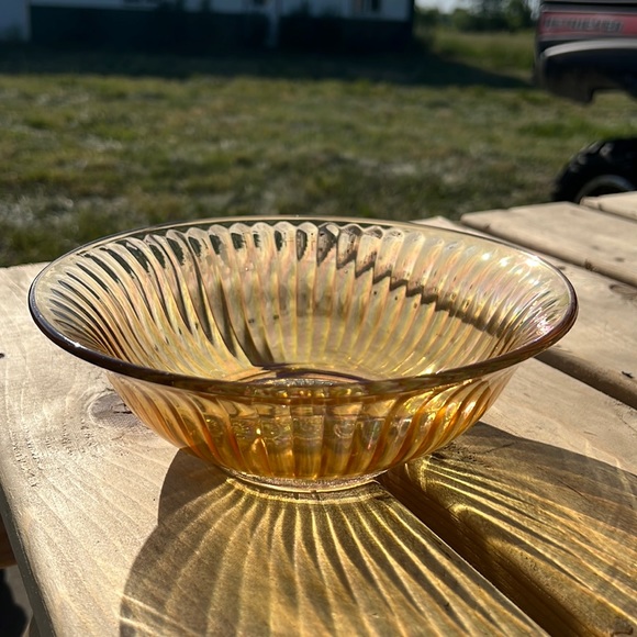 Vintage | Dining | Vintage Imperial Marigold Carnival Glass Depression ...